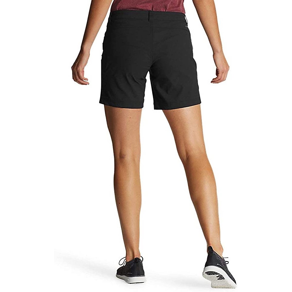Eddie Bauer Women's UPF 50+ Stretch Rainier Short (as1, Numeric, Numeric_8, Regular, Regular, Black, 8)