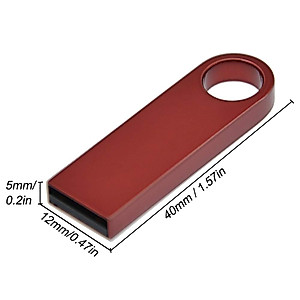 Kepmem 32GB USB Flash Drive 5 Pack Thumb Drives Mini Metal Memory Stick Bulk Portable Mixed Colors Data Storage Stick, Festival Family Friend Gift