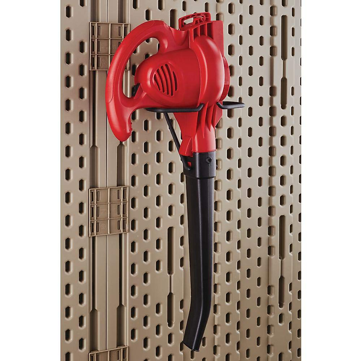 Rubbermaid Metal Shed Shelf (4 Pack) & Large Mounted Power Tool Holder (6 Pack)