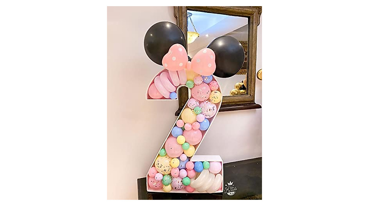 Light Up Number 2 Balloon Frame for Celebrations