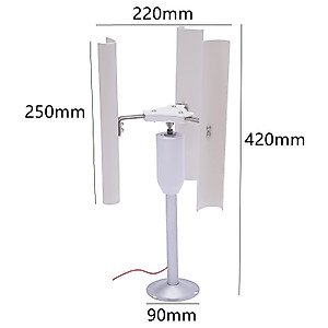 Wind Generator DIY Vertical Axis Wind Turbine Model Three-Phase Permanent Magnet Generator, for Teaching Physical Power Generation Principle