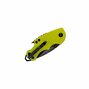 Kershaw Shuffle Lime (8700LIMEBW) Multifunction Pocket Knife; 2.4” BlackWash Stainless Steel Blade; K-Texture Grip, Liner Lock, Reversible Deep-Carry Pocketclip, Screwdriver, Bottle Opener; 2.8 OZ