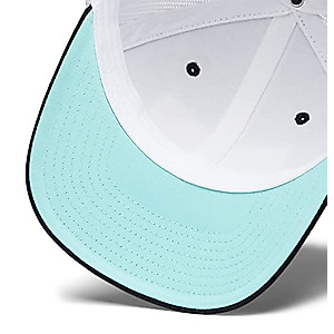 Columbia Unisex PFG Fish Flag Snapback Ball Cap, Black, White, One Size