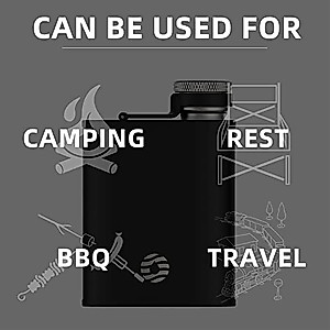 Fjbottle Wide Mouth Stainless Steel Hip Flask 6oz,Insulated BPA-Free Leak-Proof Flasks for Liquor for Men/Women,Easy Filling&Pouring Suitable for outdoor,travel