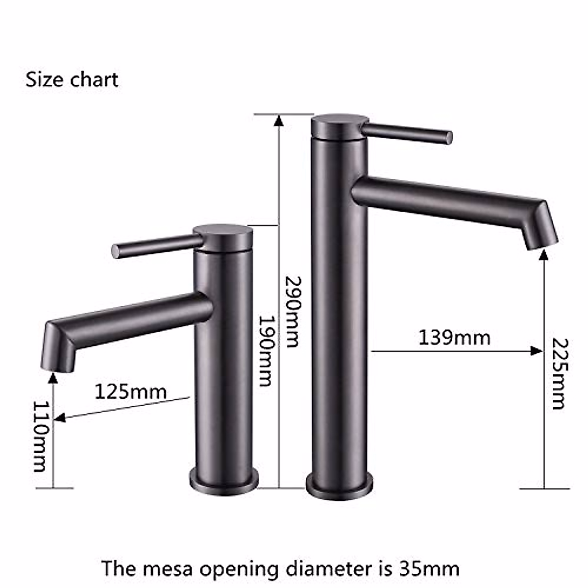 WXJLYZRCXK Water-tap All Copper Single Hole Hot and Cold Water Faucet Can Be Used in Kitchen Or Bathroom Various Styles and Many Colors