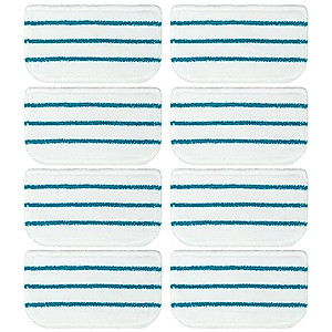 8 Pack Steam Mop Pads Replacement Compatible with Black+Decker Steam Mop SM1600, SM1610, SM1620, HSM13E1, HSMC1300FX, HSMC1321, HSMC1361SG SMP20 Black and Decker Steam Mop Pads for Floor Cleaning