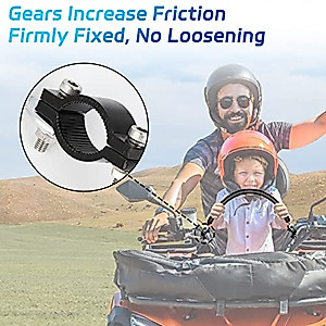 Foruly ATV Mud Strap for Handlebars, 0.75-1.37 Inch ATV Motorcycle Mud Grab Strap Compatible with Can-Am Outlander Renegade Polaris Sportsman Honda Foreman Fourtrax Rancher Snowmobile (Black)