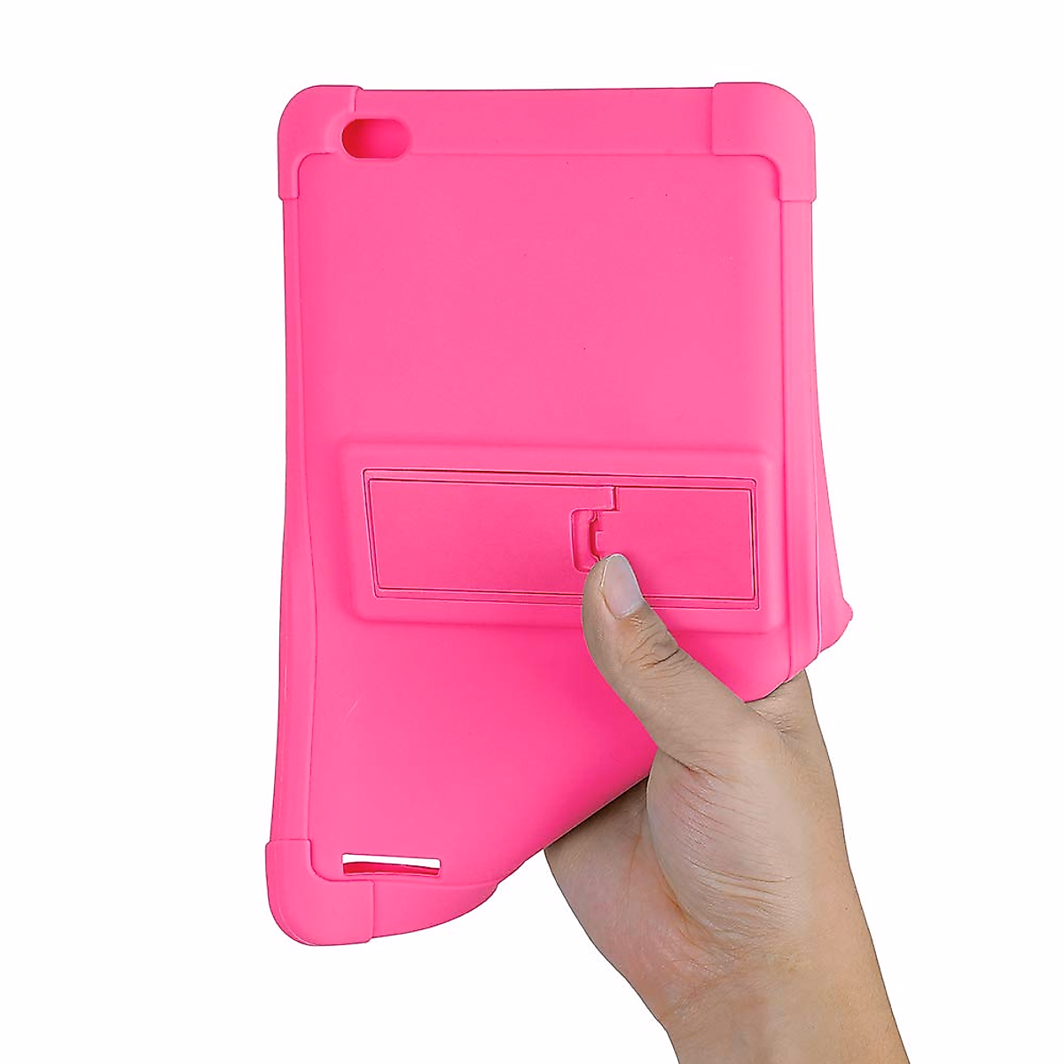 onn. 10.1" Tablet Case (Model: 100011886), [Kickstand] [Case for Kids] Shockproof Silicone Case Tablet Protective Bracket Stand Cover Case for ONN 100011886 10.1 inch Tablet (Rose Red)
