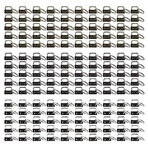AuInn 150 PCS Key Fob Hardware 3 Colors Keychain Fob Wristlet Hardware with Key Ring 1 Inch (50 Sets Each Color)