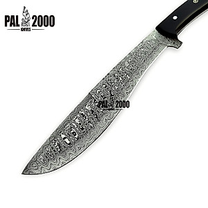 PAL 2000 KNIVES KNI-9982 Handmade Damascus steel Hunting Knife With Sheath