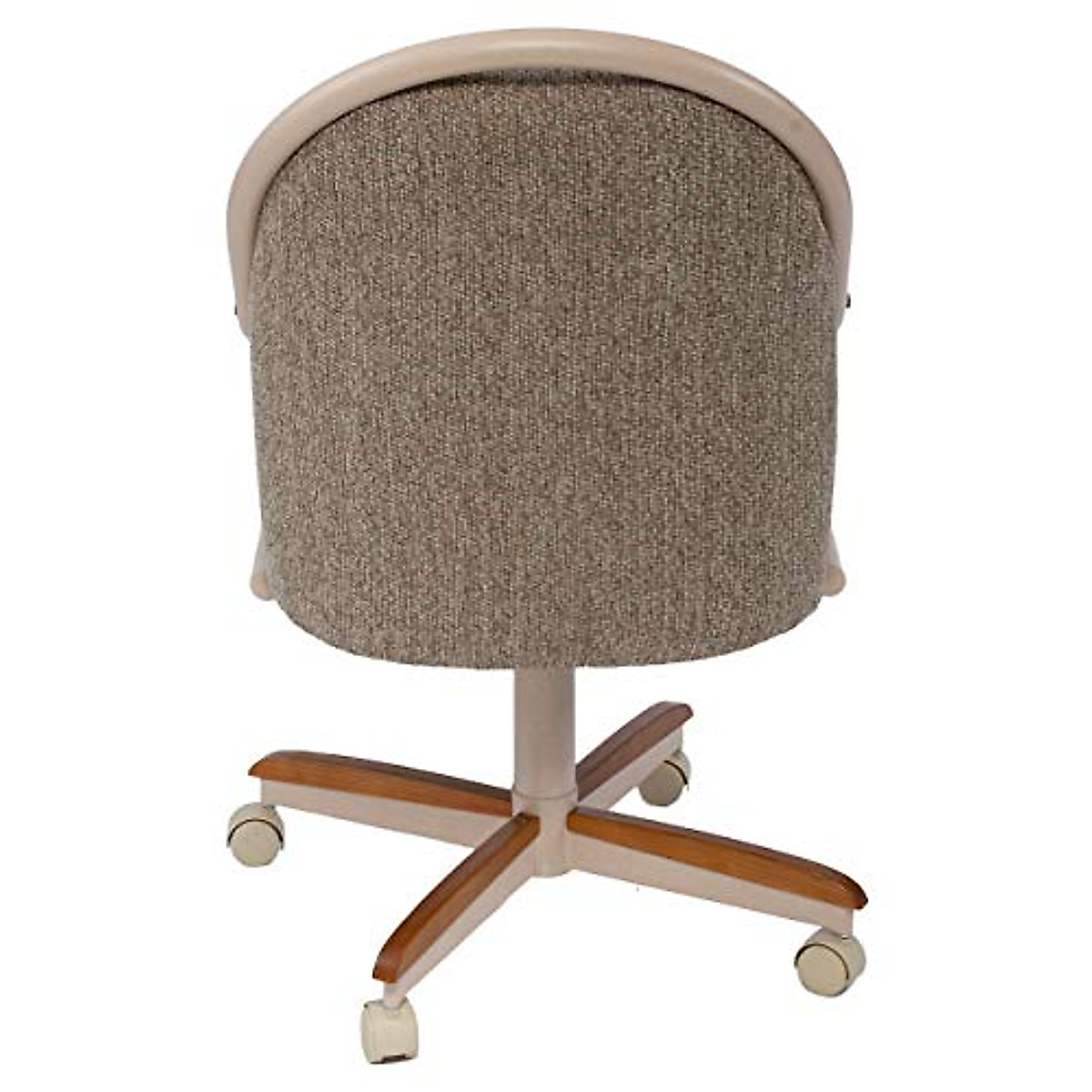 AW CO. Casual Dining Cushion Swivel and Tilt Rolling Caster Chair
