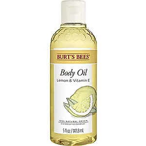 Burt's Bees Skin Care Easter Basket Stuffers, Body Oil with Lemon and Vitamin E, 100% Natural, 5 Ounce (Packaging May Vary)