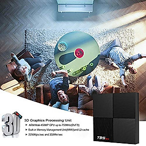 T95 Mini Android 9.0 TV Box, TUREWELL Android TV Box 2GB RAM 16GB ROM Video Box H6 Quadcore cortex-A53 Smart TV Box 2.4GHz WiFi 3D 6K Android Box Streaming Media Player