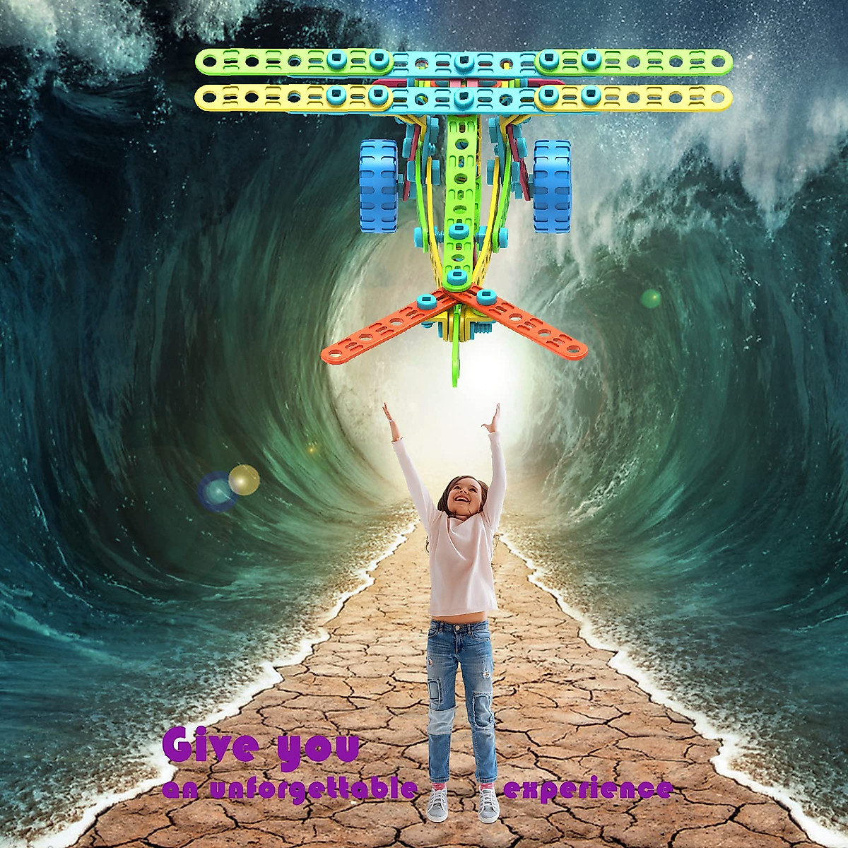 aspeepol 179 Pieces Boys Stem Toys Activities Kids Building Toys and Blocks for Kids Ages 5-12 Construction Tinker Tool Kit Learning Educational Erector Set DIY Childrens Engineering Gift for Kids