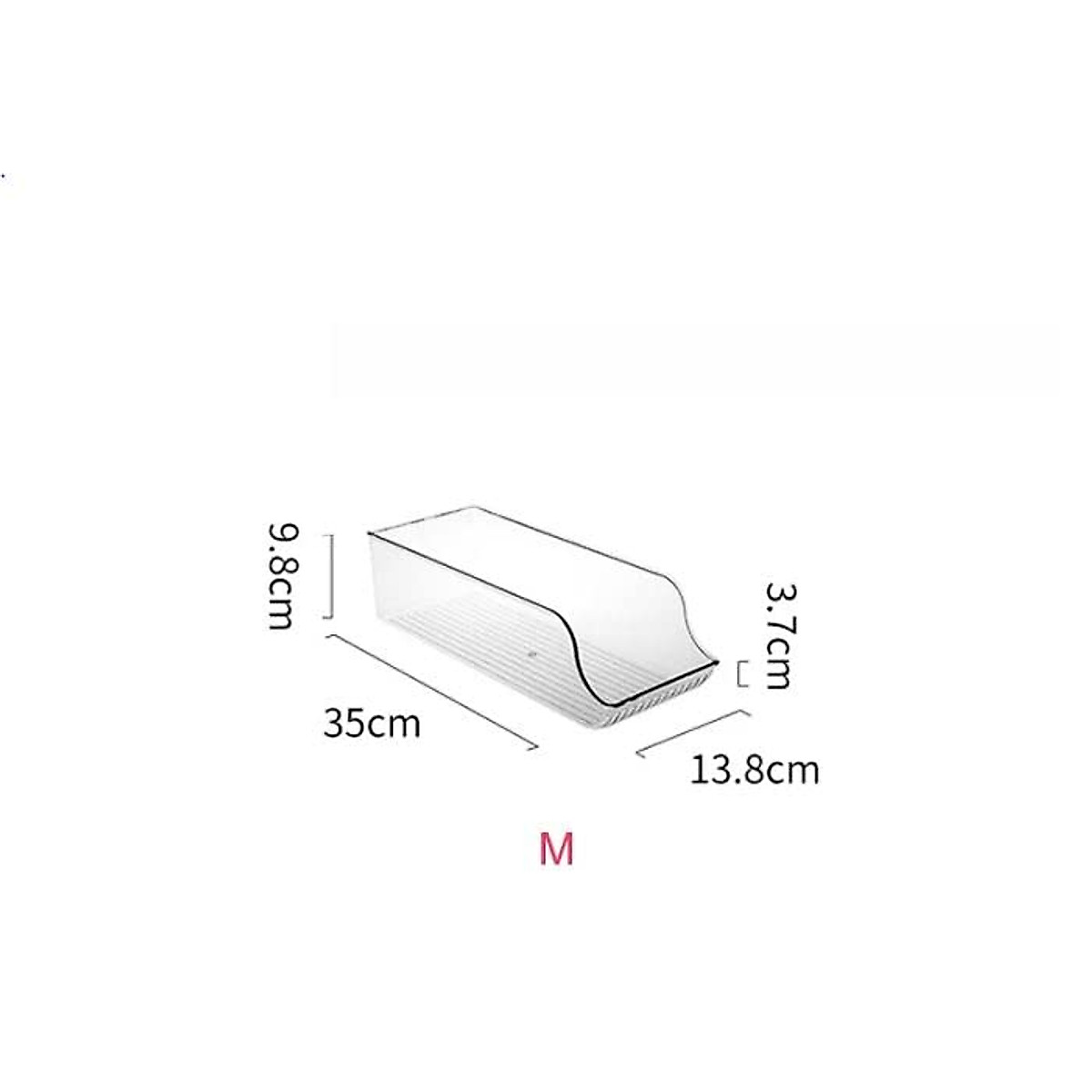 Clear Soda Can Organizer for Fridge, Kitchen, Pantry, Cabinets, Countertop Beverage Holder Set of 1