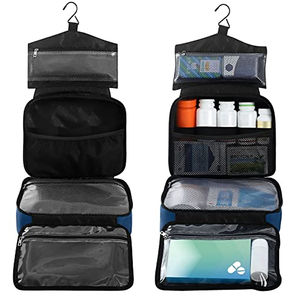 Naanle Medicine Storage Bag Floating Sharks Empty Large Family First Aid Box Pill Bottle Organizer for Home Office Car Outdoor Travel Camping Emergency Medical Supplies