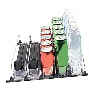 Cabilock Vending+Machines Beverage Organizer Glide Freezer Organizer Drink Manager Freezer Plastic 3pcs Vending Machine Plastic Organizers Plastic Organizer Drink Sliding Organizer