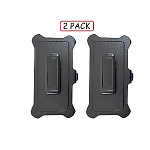 2 Pack Holster Belt Clip Replacement Compatible with OtterBox Defender Series Case for Apple iPhone 11 (6.1") ONLY (Belt Clip Only, Not Including The Case)