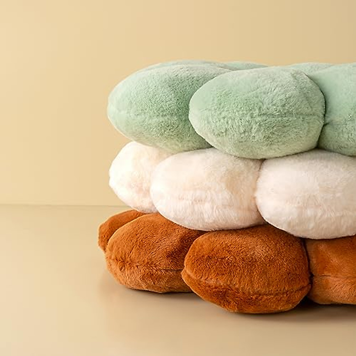 FIONOUT Pink Throw Pillows,Flower Pillow,Pink Decorative Throw Pillows,Light Pink Throw Pillows,Floor Pillows Floor Cushions for Reading and Room Dector(45CM/17.7inch Pink)