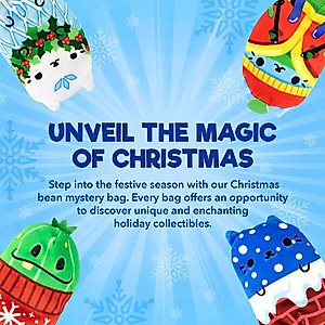 Cats vs Pickles 2pk Christmas Bean Mystery Bags | 4" Bean Filled Plushies | Stocking Stuffers | Blind Bags for Girls and for Boys | Surprise Bean Collectibles | Mystery Bag for Kids & Adults | 2-pack