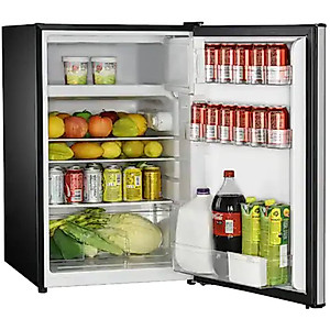 4.5 cu. ft. Mini Fridge with True Freezer in Stainless Look