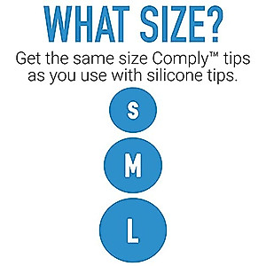 Comply Isolation Plus Premium Noise-Cancelling Memory Foam Replacement Earbud Tips for Sennheiser HD1 Momentum MIE2, IE 800 S, and CX 3.00 Earphones with a Comfortable Secure Fit (Medium,3 Pairs)