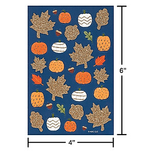 American Greetings 600-Count Thanksgiving Stickers for Kids, Assorted Thanksgiving Themes