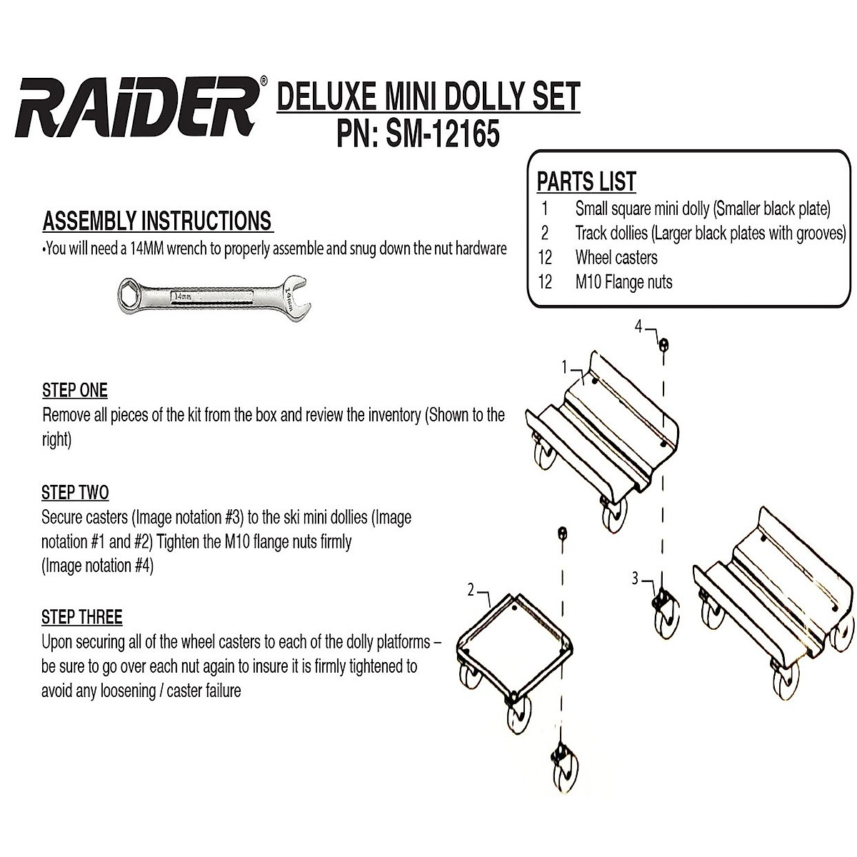 Raider Snowmobile Mini Dolly Kit