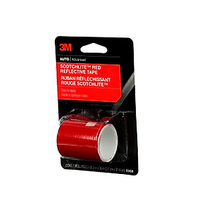 3M Scotchlite Red Reflective Tape, 03459, 2 in x 36 in, 1 Roll