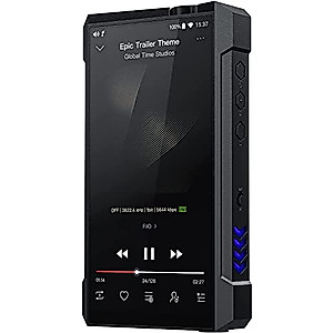FiiO M17 MP3/MP4 Player Music Player High Resolution Bluetooth Portable Desktop Audio Player 6.3mm/4.4mm Android 10 Lossless Apple Music for Home/Car Audio/Speaker/Preamplifier 9200mAh Battery