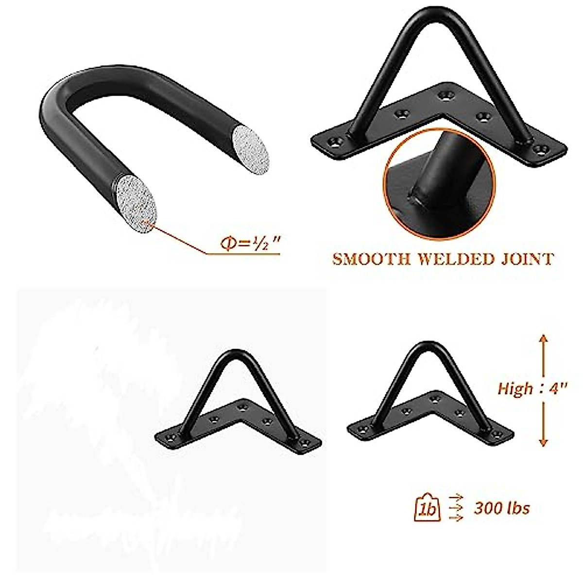 LCSDLHLSY Hairpin Legs 4 Inch, Metal Furniture Legs with Floor ProtectorsSet of 4 - Home DIY Projects for Cabinets, Coffee Table Legs, Wardrobes, TV Cabinets, Drawers, Bedside Tables, Sofas, etc，