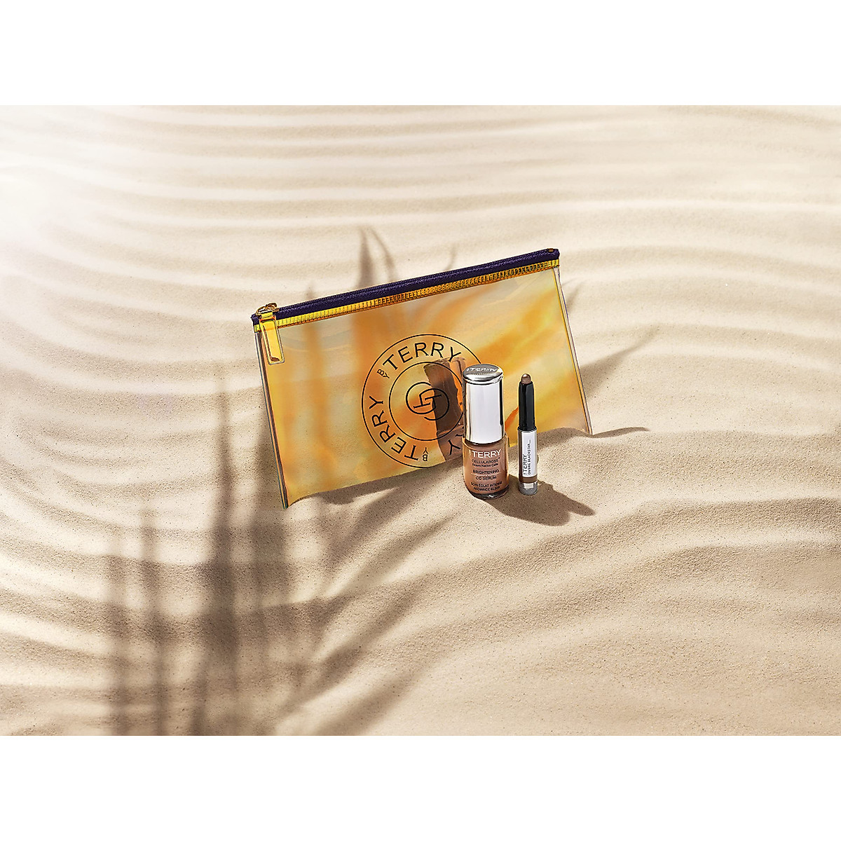 By Terry Tropical Sun Glow Set | Tea to Tan Face & Body Bronzer with Kabuki Brush | Travel Size