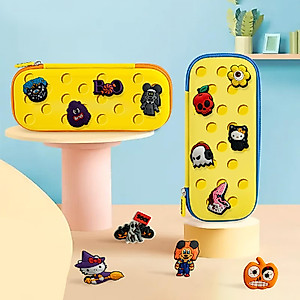 Jibicharrm 50 100 Pcs Random Halloween Shoe Decoration Charms Horror Spooky PVC Charms for Kids' Shoes, Boys, Girls, Nightmare Before Christmas Themed (100)