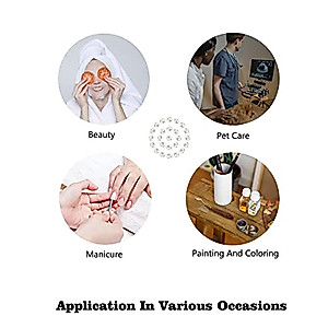 Medium Disposable Nitrile Finger Cots,Anti-static Non-allergenic Finger Protectors,Suitable for Beauty,Manicure,Household Cleaning 100 pcs (White)