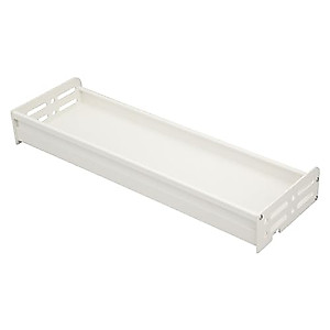 TUWEI Shower Shelves, Wall Mount Seasoning Organizer Rustproof Space Aluminum 40cm for Kitchen (White)