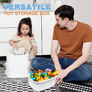 Glamore 2 Step Stool for Kids, Toddler Step Stool, Kids Step Stool for Potty Training, Bathroom Toilet Stool, Slip Resistant, Dual Height 4.5"- 9.4", Dual Width 5"- 6", White 2 Pack