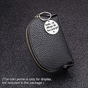 Father’s Day Gifts from Daughter Gift for Dad Keychain Daddy Stepfather Gift from Stepdaughter Girls Wife for Birthday Valentine's Day Christmas Gift for Big Daddy Stepdad Men Key Ring Jewelry Present