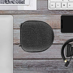 Geekria Shield Headphones Case Compatible with Marshall Major II, Major III, Major IV, Mid ANC Case, Replacement Hard Shell Travel Carrying Bag with Cable Storage (Dark Grey)