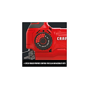 CRAFTSMAN Jig Saw, 4 Orbital Settings, Up to 3,000 SPM, 5 Amp, Corded (CMES610)