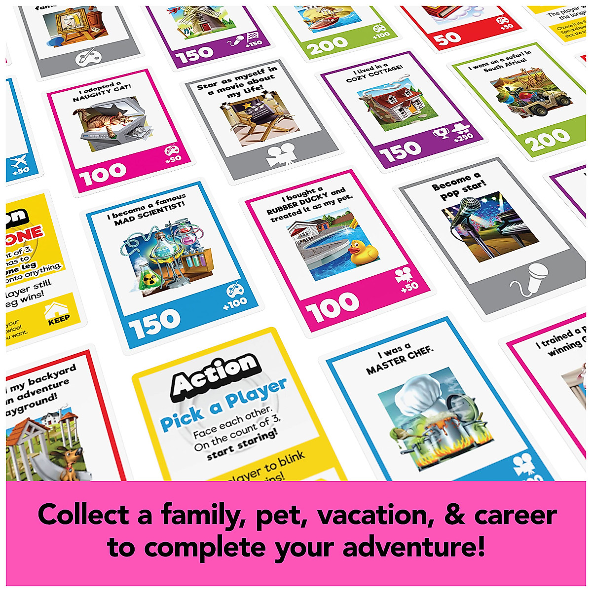 The Game of Life, Giant Edition Family Board Game Indoor/Outdoor Fun Game with Big Oversized Gameboard Cards Spinner, for Adults and Kids Ages 8 and up