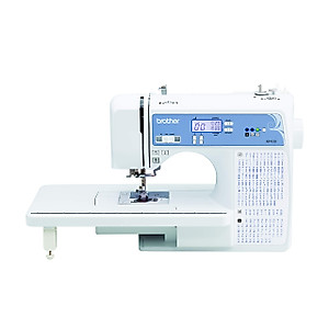 Brother XR9550 Computerized Sewing and Quilting Machine, LCD Display, and Embroidery Bobbins 10-Pack, Clear