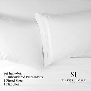1500 Supreme Collection Sheet Sets White - Luxury Hotel Bed Sheets and Pillowcase Set for King Mattress - Extra Soft, Elastic Corner Straps, Deep Pocket, White