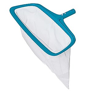 U.S. Pool Supply Professional 17" Swimming Pool Leaf Rake with Deep 13" Net Bag - Durable Fine Mesh Netting, EZ Clip Handle - Fast Cleaning, Debris Pickup Removal, Fits Standard Swimming Pool Pole
