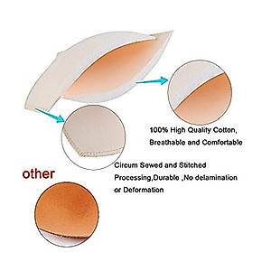 3 Pairs Triangle Shape Removable Sponge Bra pad Breathable Bra Push Up Bra Breast Insert Pads Breast Enhancers Shaper for Bikini Swimsuit Sports Bra Yoga Bra Beige