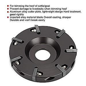 Cattle Hoof Trimming Cutter, Second Generation Livestock Foot Trimmer Disc Plate Cattle Hoof Angle Grinder Machine with 7 Sharper Cutter Head(HL-Q7F-II 7 Cutter)