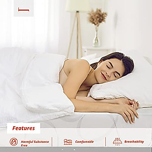 PrimaSleep 7 Inch Memory Foam Mattress, I-Gel, Tight Top, Cool (Full)