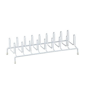 Home Basics PR30379-6 Plate Rack, 13 x 5.5 x 4, White