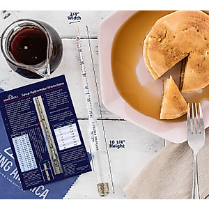 USA Made Maple Syrup Hydrometer Density Meter for Sugar and Moisture Content Measurement for Consistently Delicious Pure Syrup – Made in America - BRIX & Baume Scales - Easy Read Red Line Calibrated