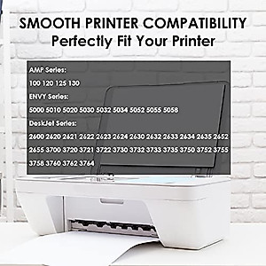 SuperInk Remanufactured 65 High Yield Ink Cartridge Replacement for HP 65XL N9K04AN N9K03AN Compatible with Deskjet 2600 2620 3720 3752 3758 Envy 5000 5052 5055 5058 Printer (1 Black, 1 Tri-Color)