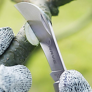 NAYE Folding Garden Knife With Lock Back Hawkbill Blade For Pruning Foraging Mushroom,Gardening Gift For Gardeners